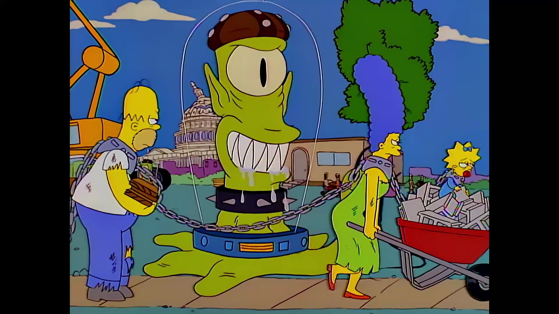 "Ow! I don't understandwhy we have to build a ray gun to aim at a ...