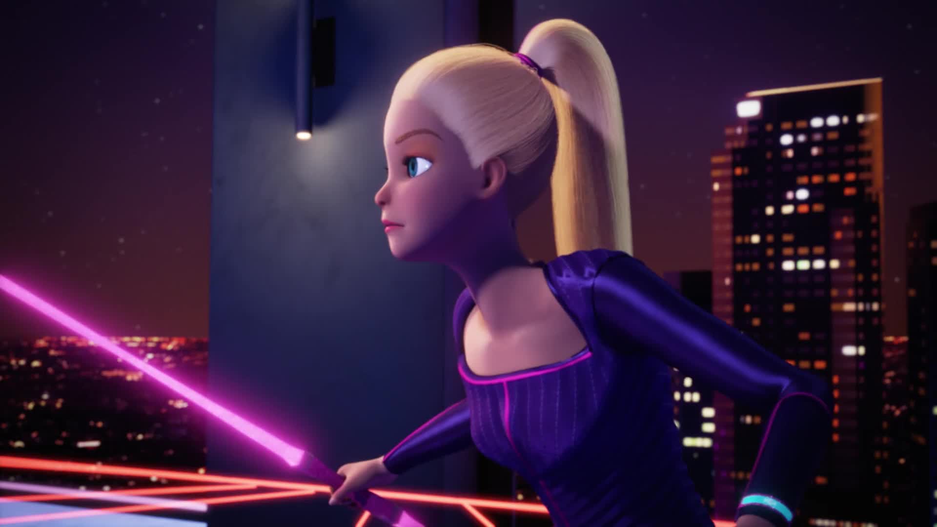 Percy, see if you candeactivate the lasers while we take care of her. I ...