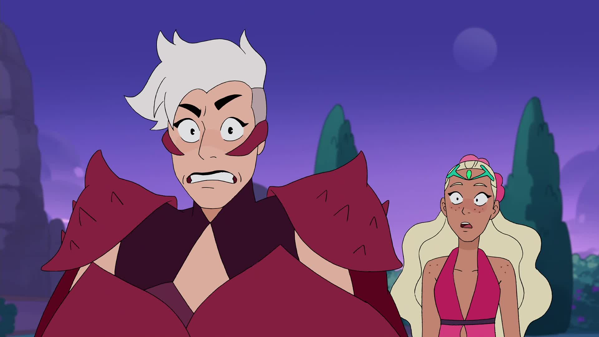 Please! I don't wanna hurt you. I think she's telling the tru-- I am so ...