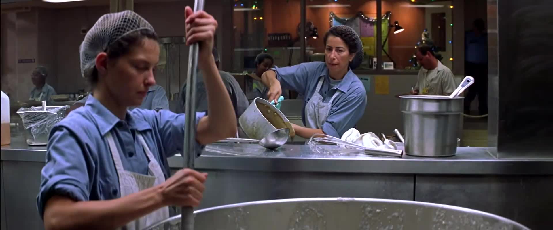 "Put some elbow grease behind that stirring. Nobody wants to eat any ...