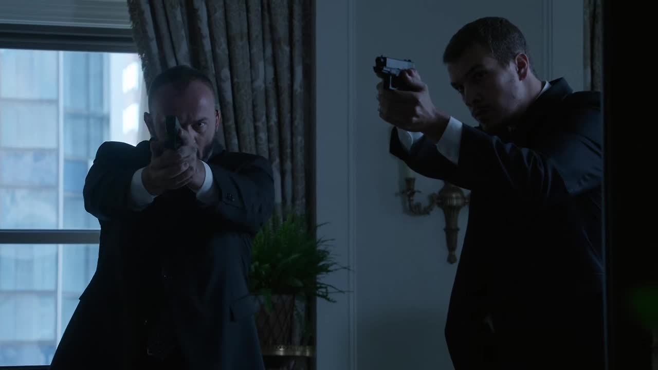 Don't shoot! FBI! I need confirmation.What's going on? FBI. Lower your ...