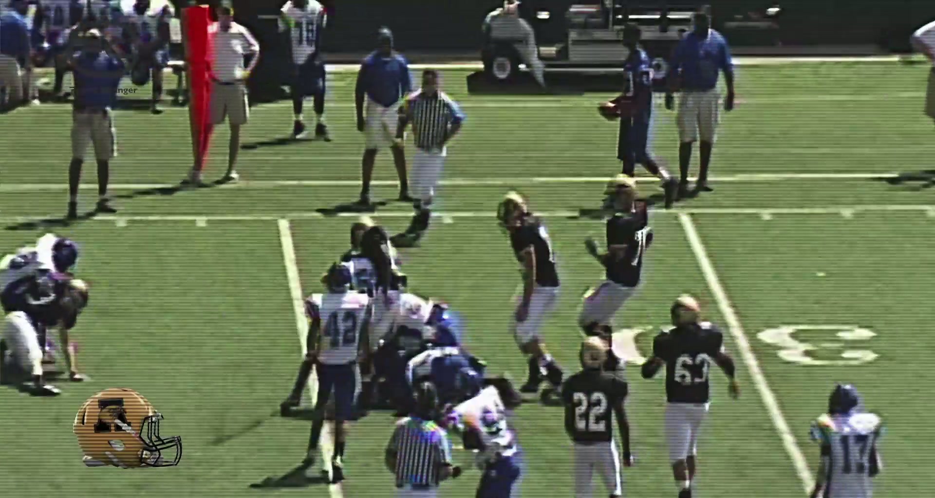 Ronnell gets outto about the 34 yard line. - Under the Stadium Lights ...