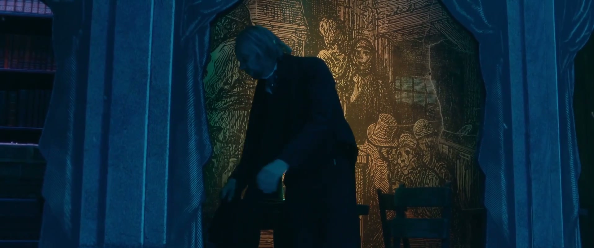 Scrooge tookhis melancholy dinner in his usual melancholy tavern and ...