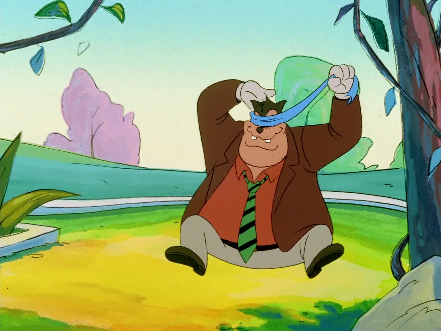"SEE, GOOF,NOTHING TO IT. MUSTA PUT SOME SPINON THAT PUPPY. GAWRSH ...