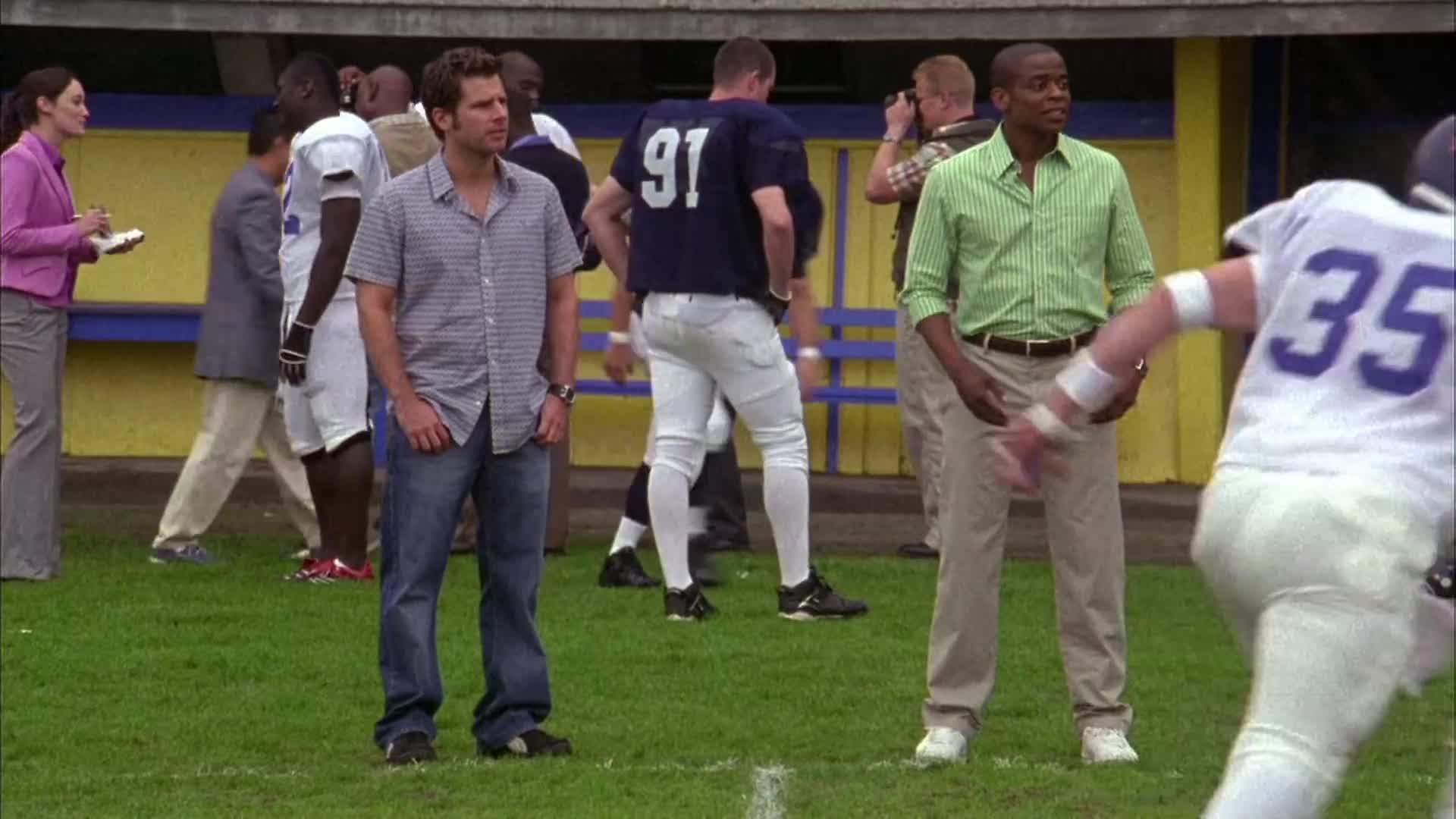 Set, hut! Out round. Dude, can you believe this? We're standing on the ...