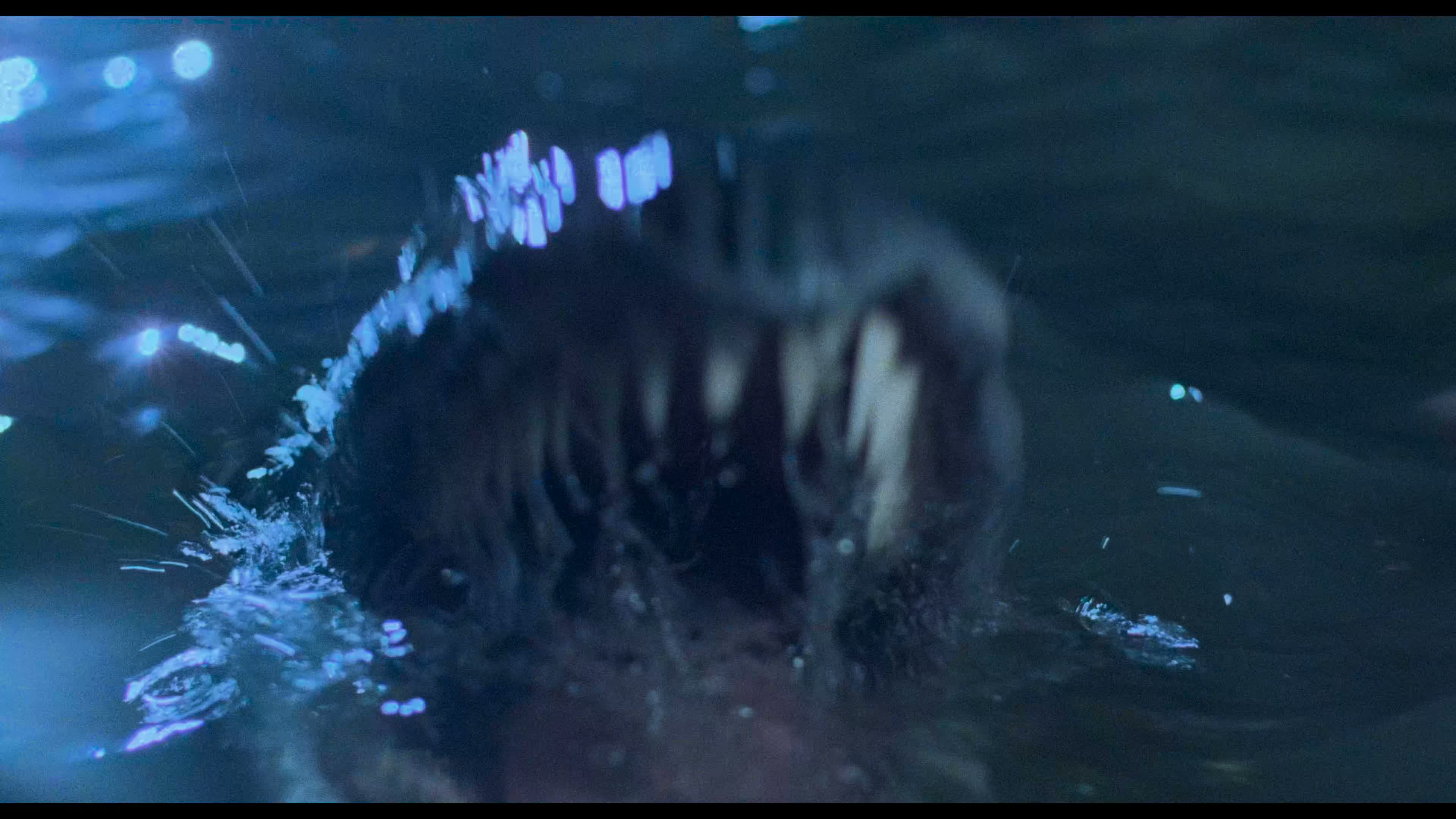 She doesn't get eaten by the eels at this time. What? The eel doesn't ...