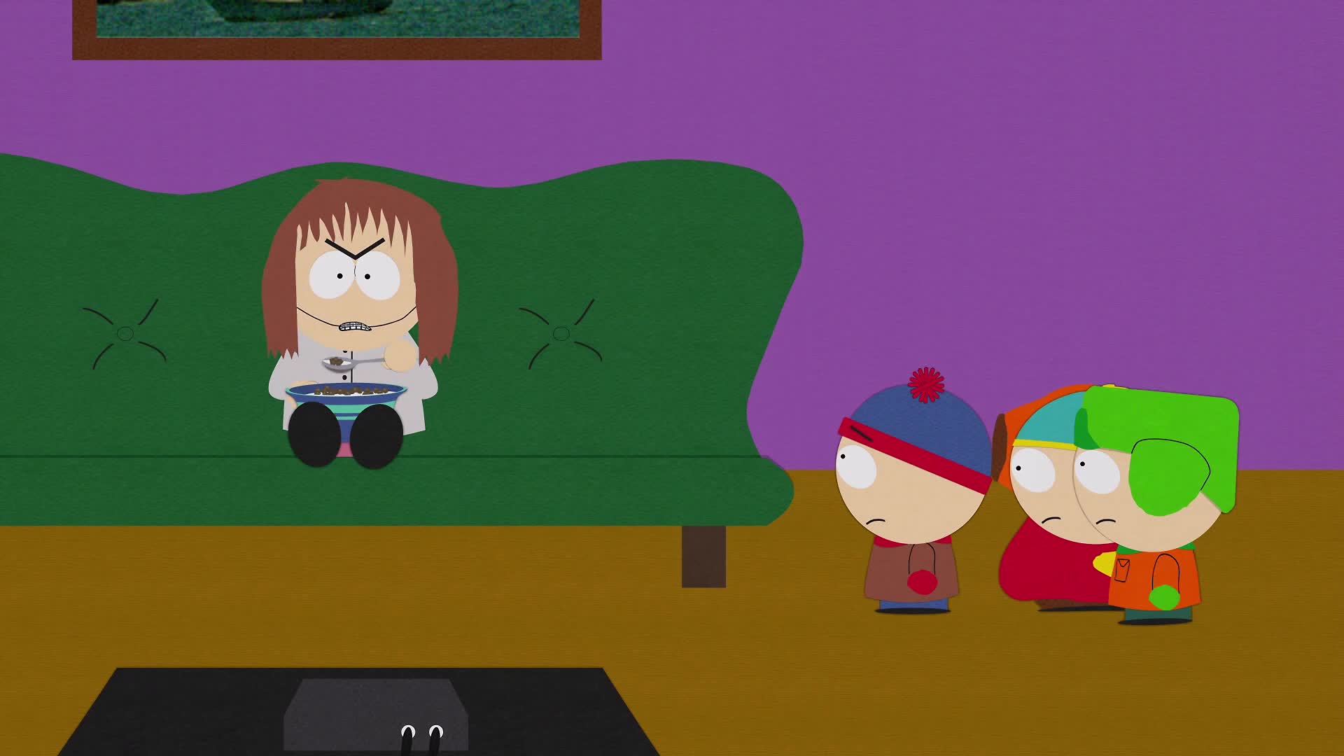 Shelley... Shut up, turd,I'm watching television! Shelley, you're ...