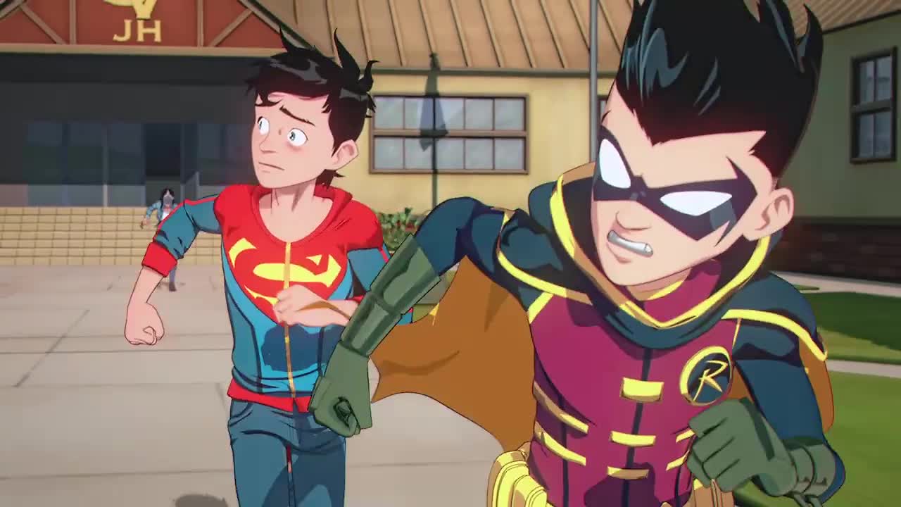 She's right behind us! Get in! - Batman and Superman: Battle of the ...