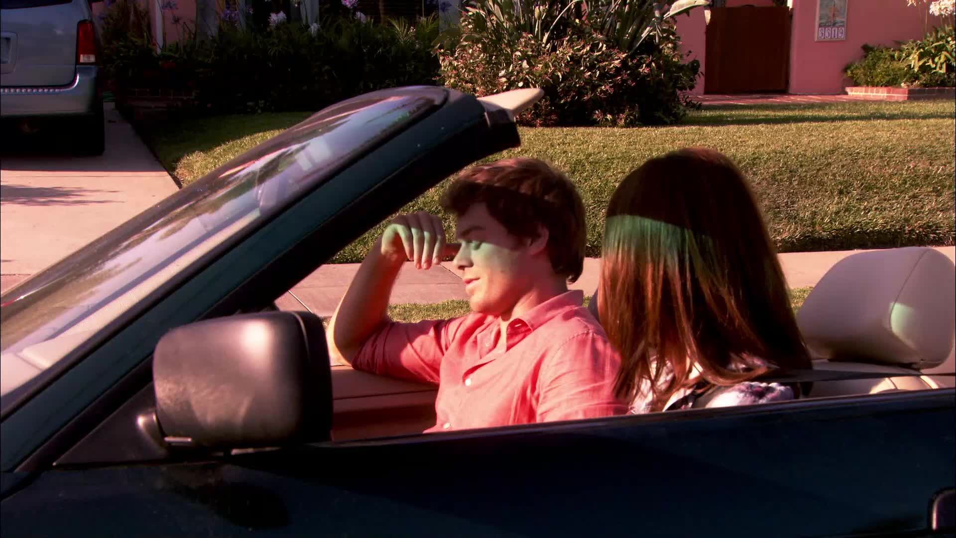 (Sighs) You should go inside.You're home. (They laugh) - Thanks.- Yeah ...