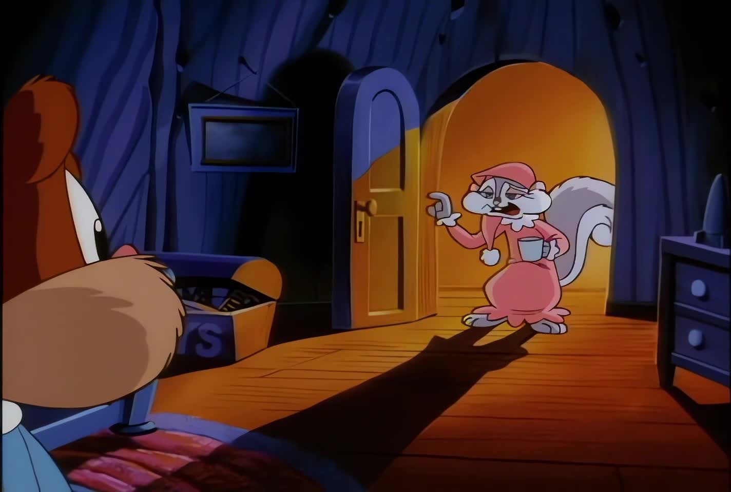 "Skippy. You shoulda been asleep hours ago. I know, Aunt Slappy, but I ...