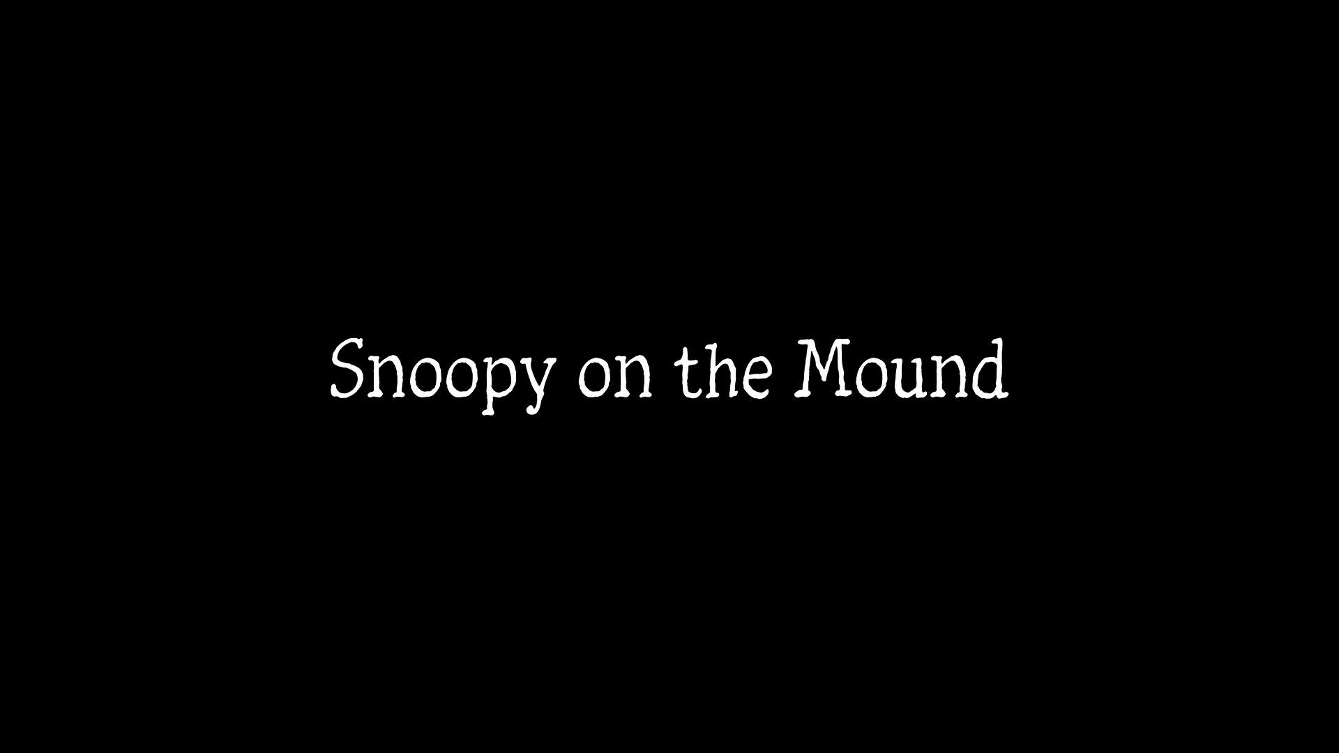 ""Snoopy on the Mound." You're just a few runs down.You can do this ...
