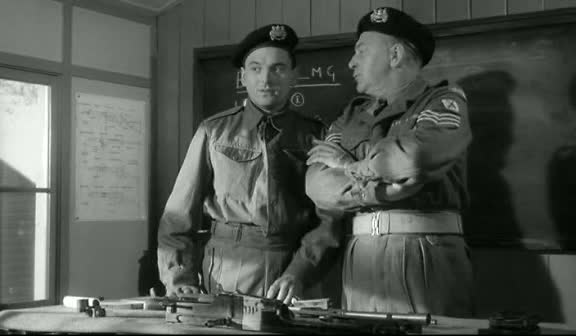 "So, you know all about the Bren gun, eh? Yes, Sergeant. There it is ...