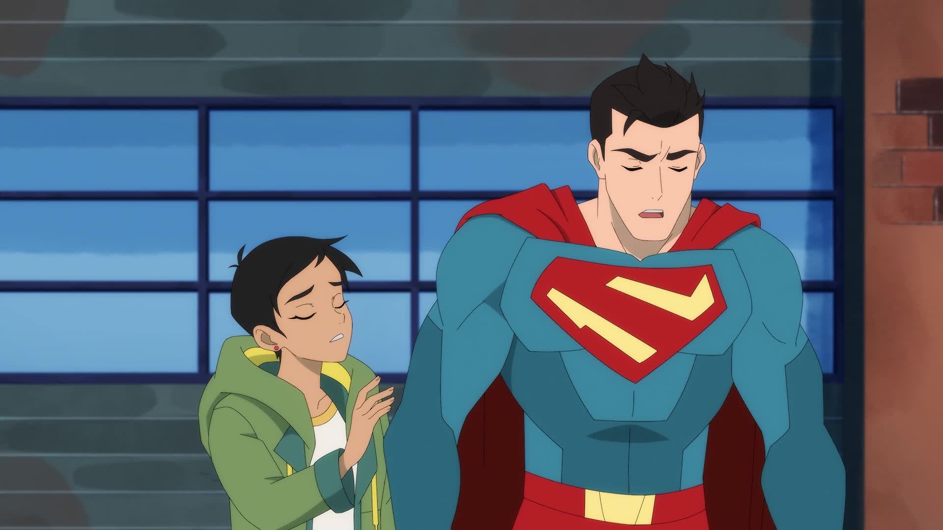 Superman, are you okay? Uh, I'm fine. Just, uh... Come on, come on. Why ...
