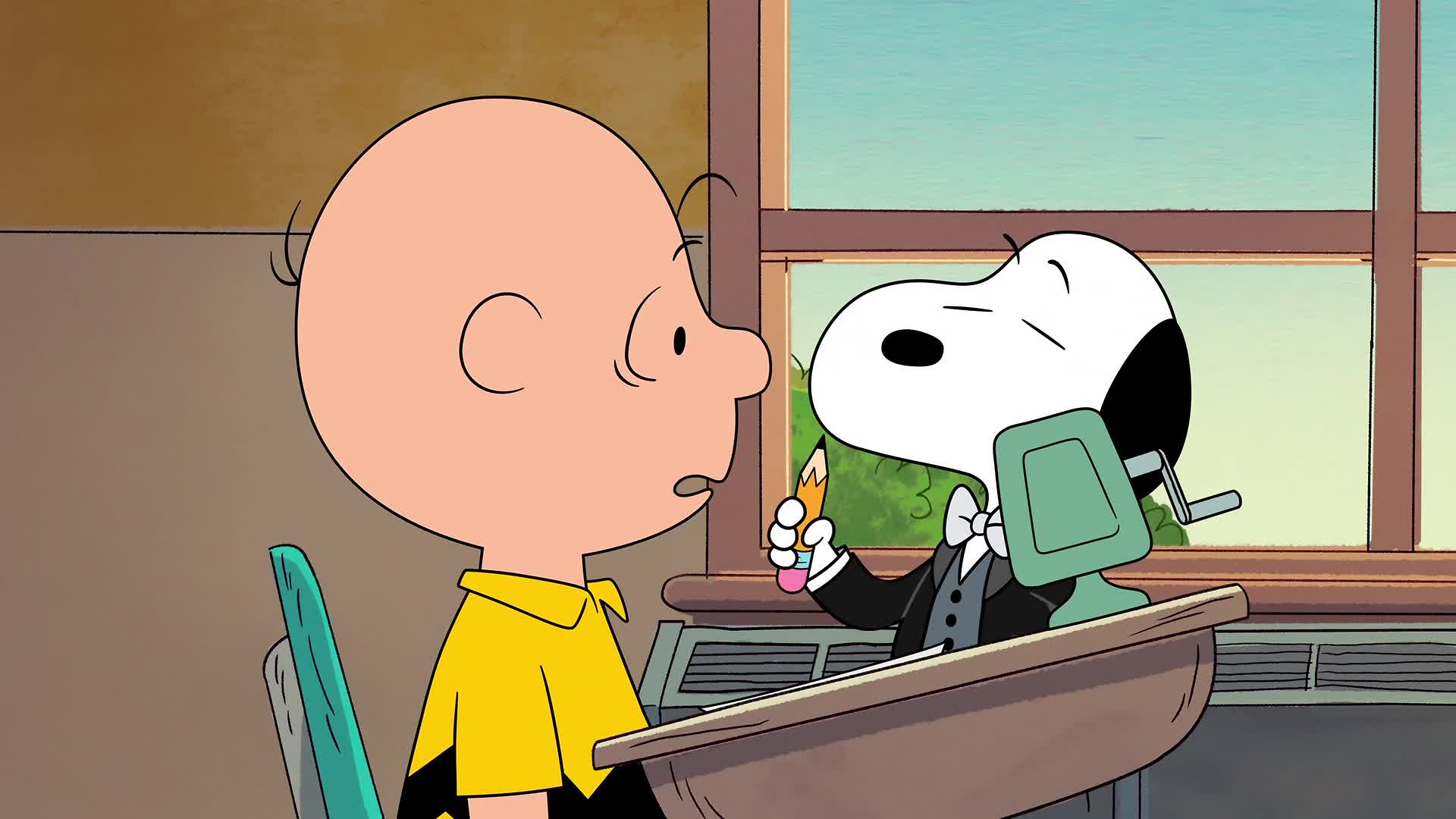 Thanks, but you have to go now.I have a test. Now, let me see. Sixty ...