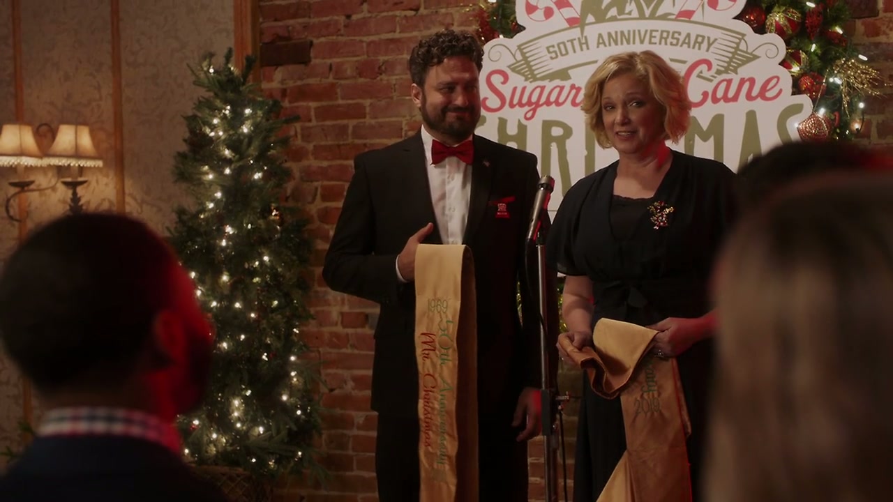 The re-pinning ceremony of one lucky formerMr. and Miss Christmas, who ...