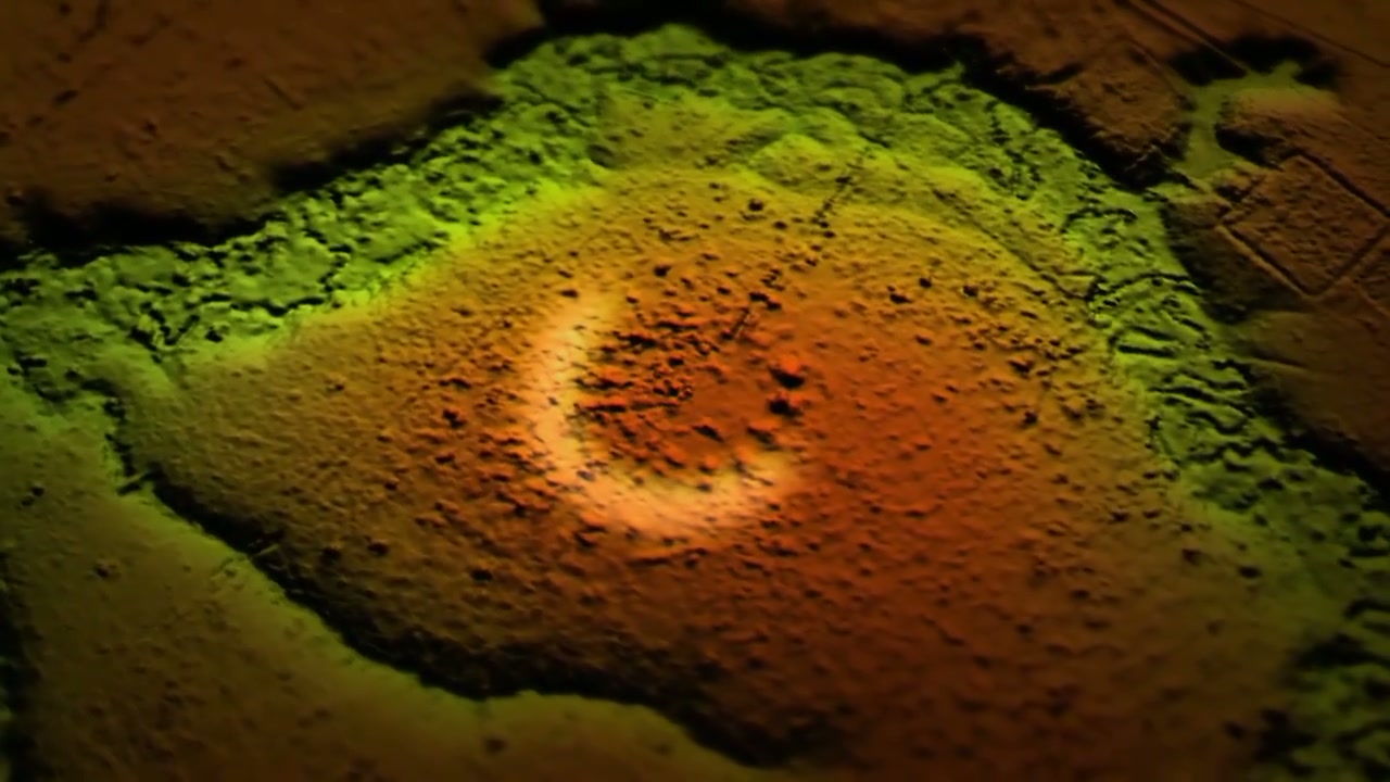 THE SCAN SEEMS TO SHOWAN AMAZING CIRCULAR STRUCTURE MADE FROM ELONGATED ...
