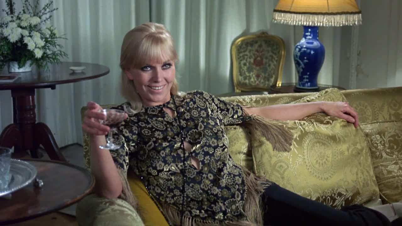 There you are, darling. Come in. Have a drink. But of course, you don't ...