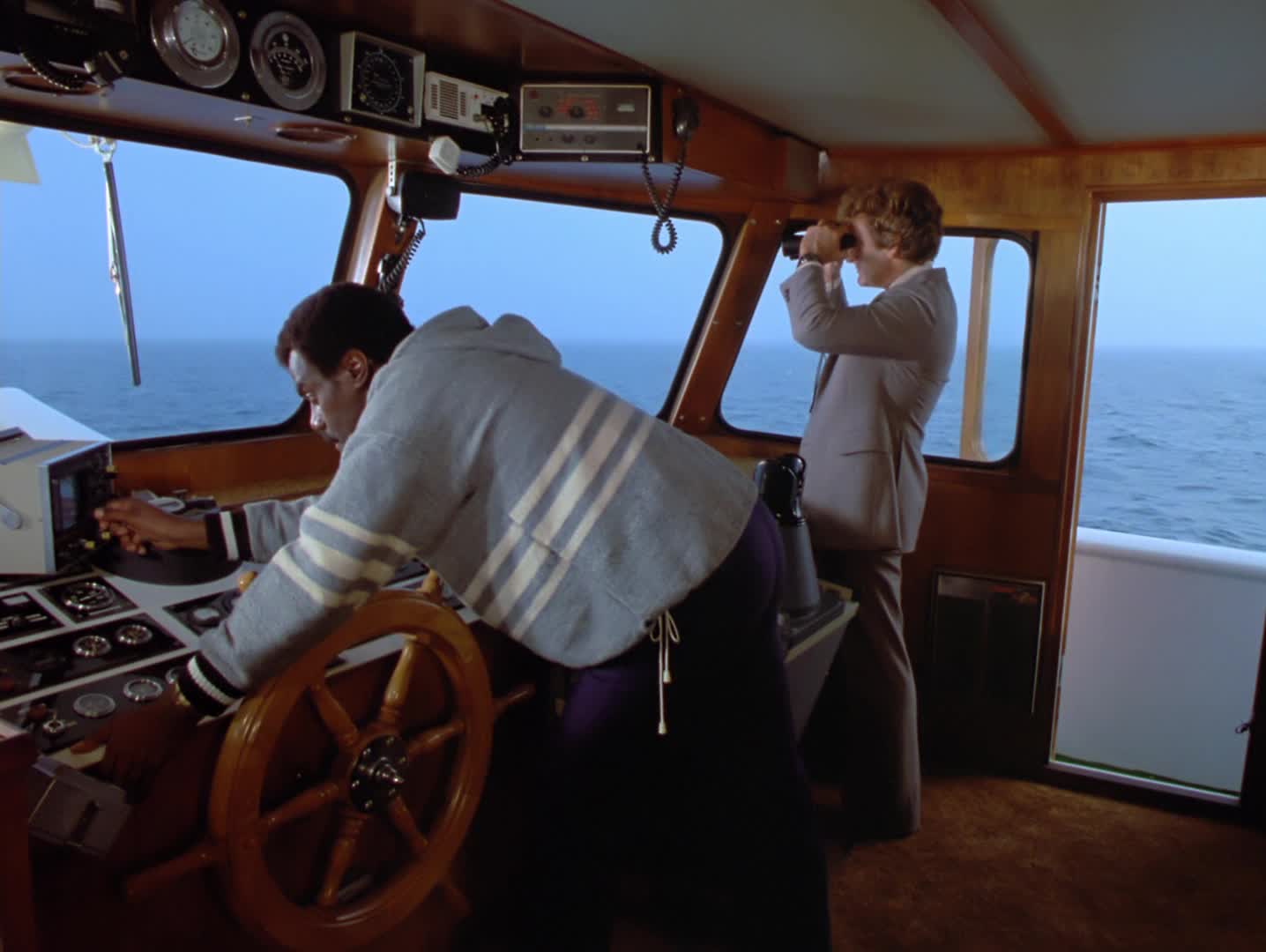 "There he goes, sir.He'll be mostly underwater from here on. I hope he ...