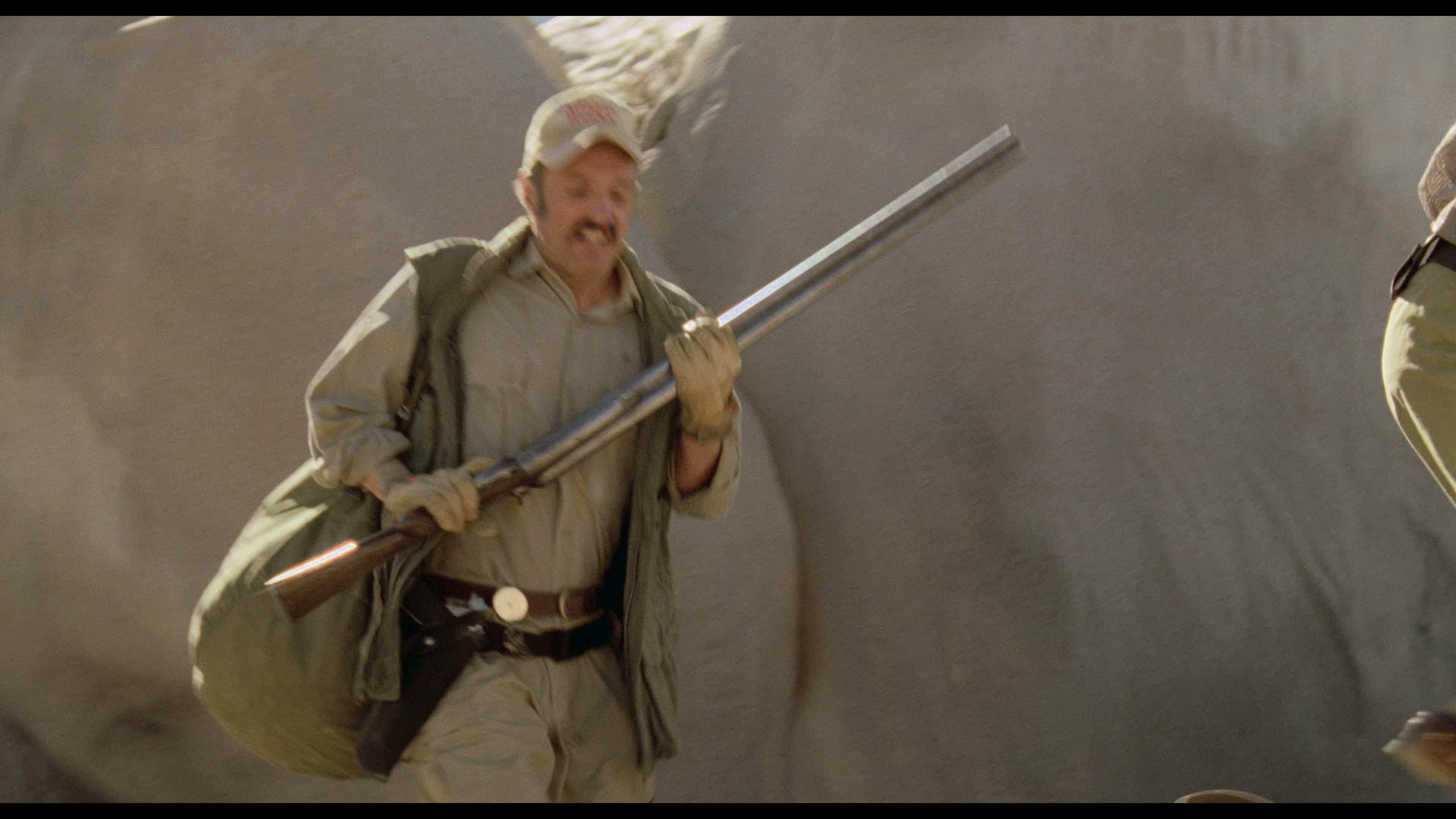 Burt, you asshole!There's no bullets in this gun. Got you moving, didn ...
