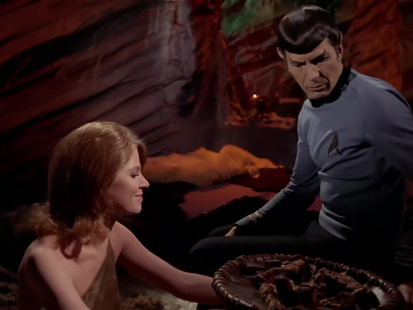 "This is animal flesh? There's not much elseto eat around here, I'm ...