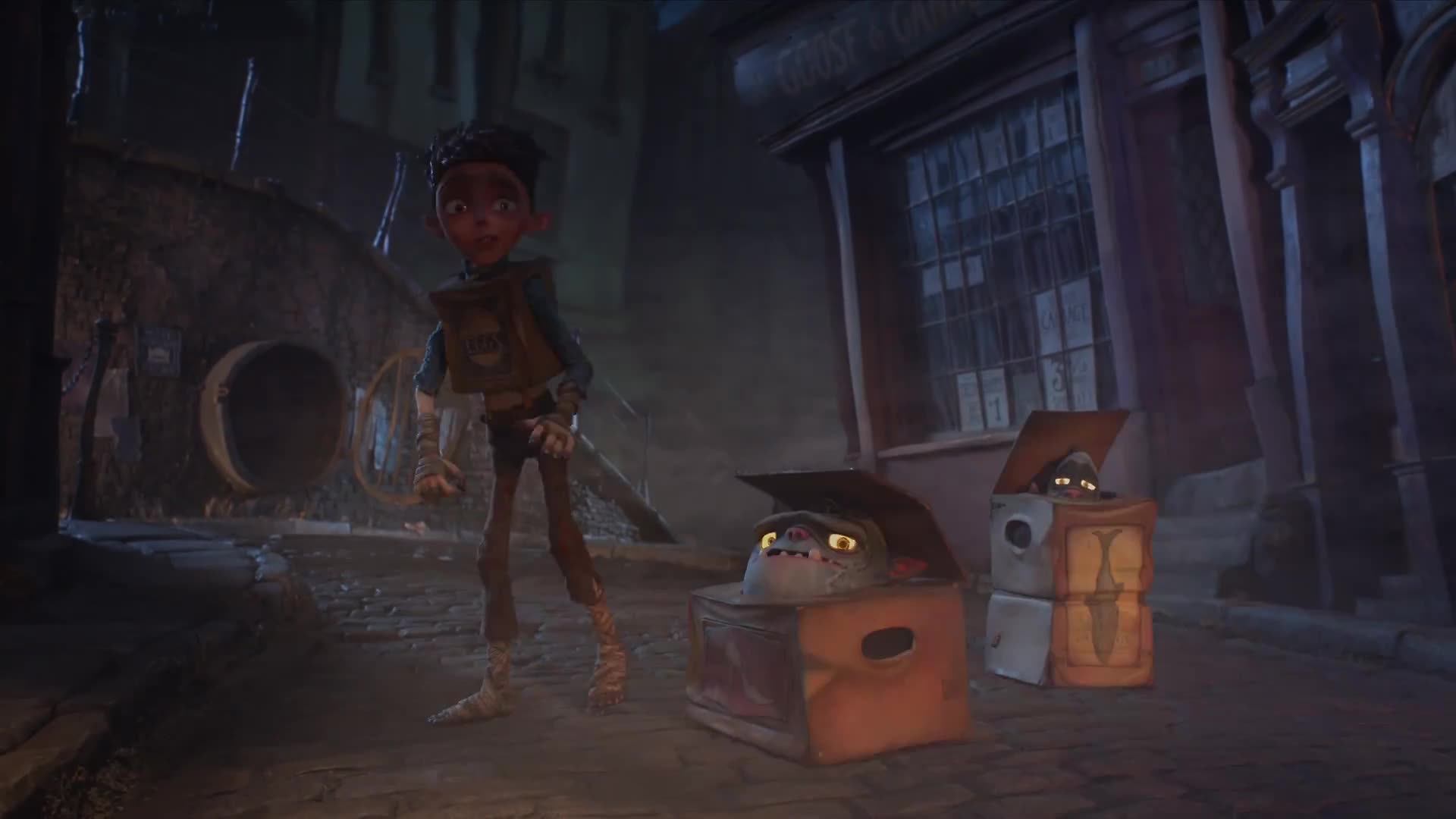 This way! My turn! Ha-ha! Eggs! Help! No! - The Boxtrolls | Clip.Cafe