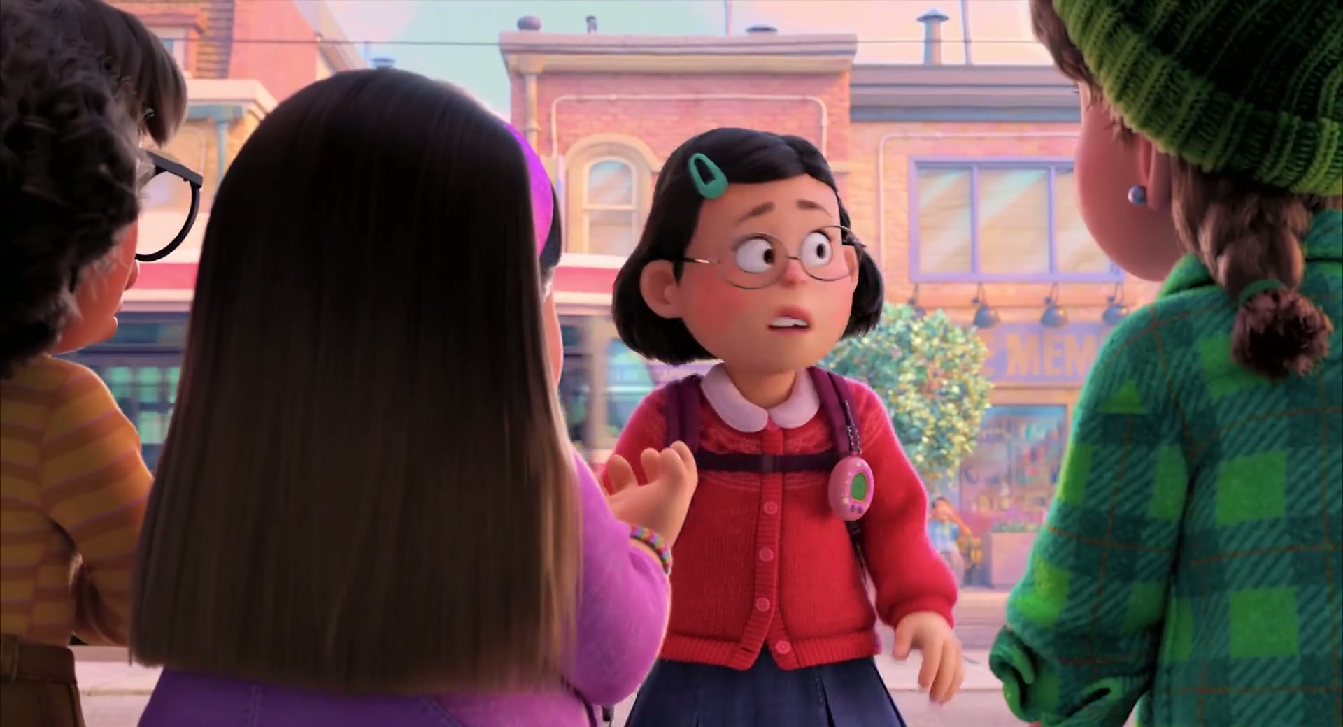 "(TRAM BELL CLANGING) Ah, fudgesicles! I gotta go." - Turning Red quote