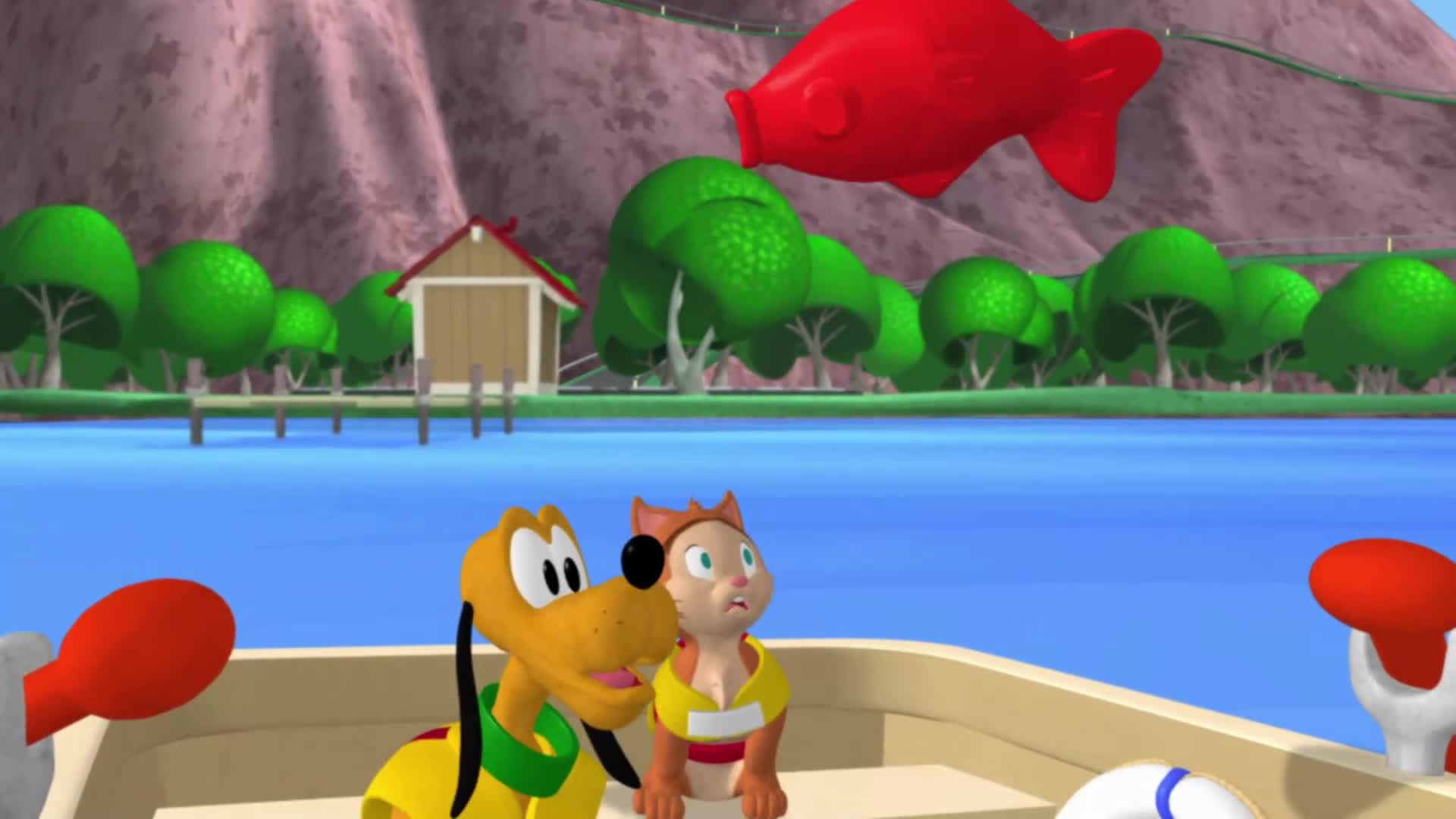 UH-OH. QUICK. WE NEEDA MOUSEKATOOL TO HELP US CATCHTHE BIG REDGOOEY ...
