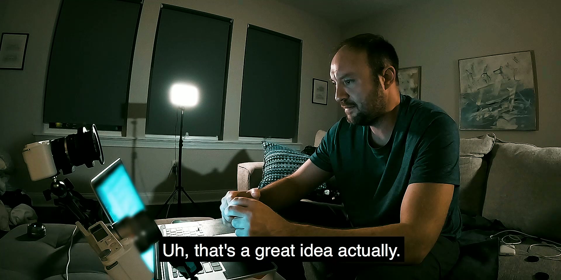 "- Uh, that's agreat idea actually." - The Blackwell Ghost 7 quote