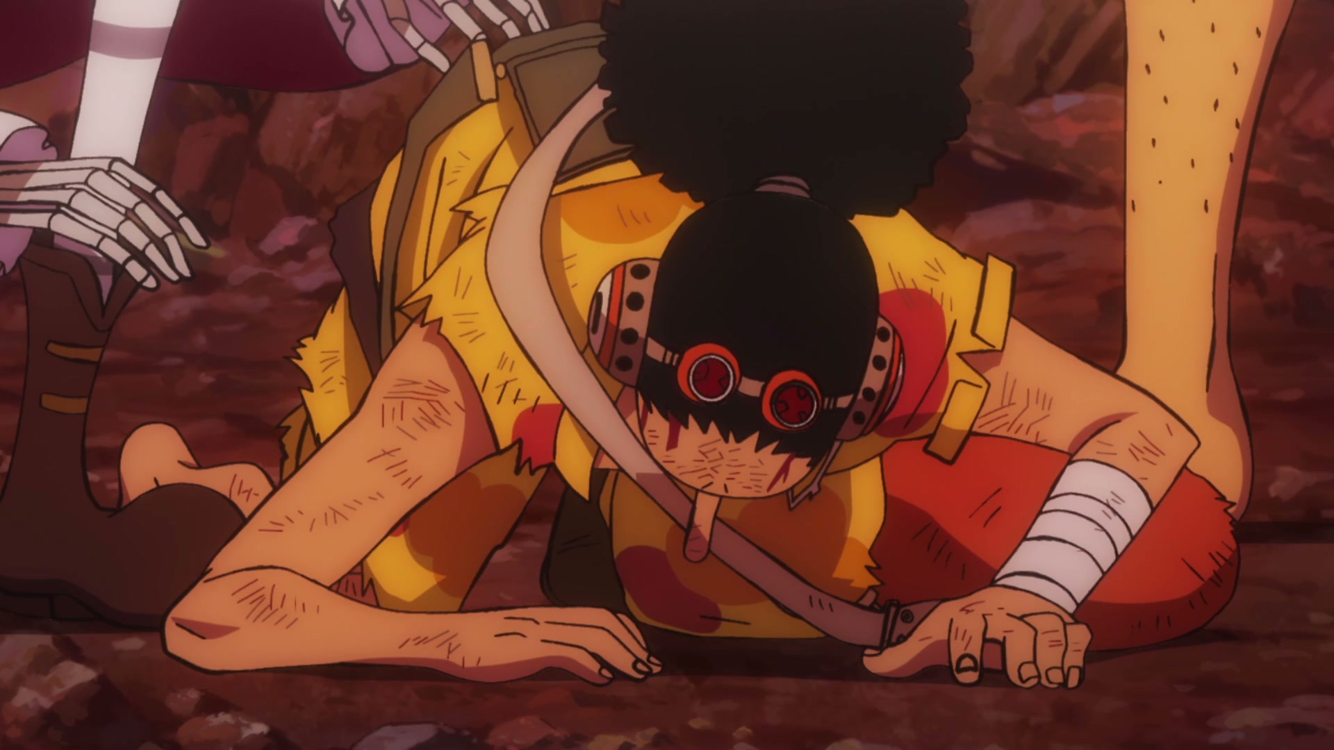 Usopp! You saved me, thanks! I was almost... - One Piece: Stampede ...