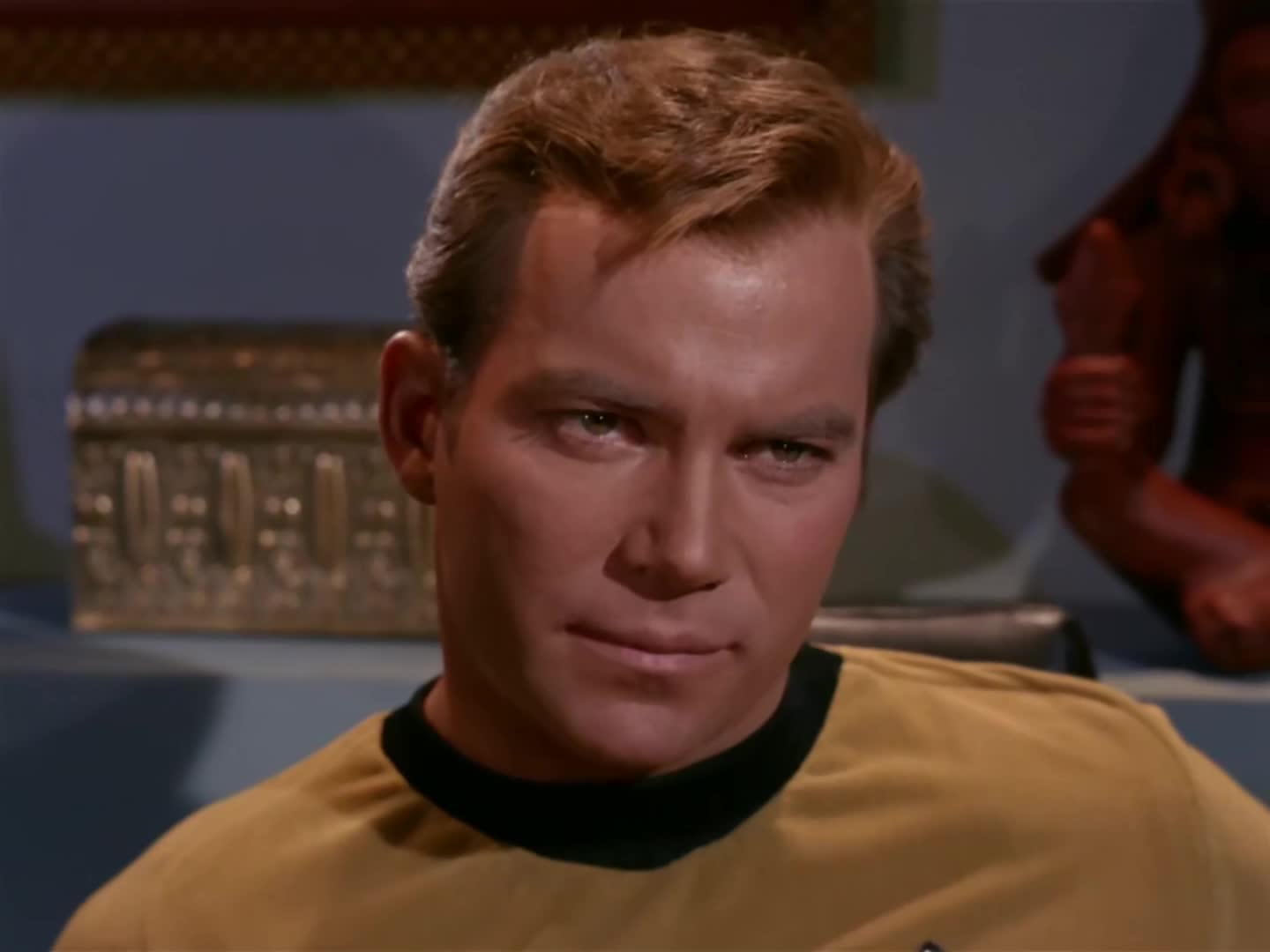 "Warp factor 7. Aye, aye, sir. Something the matter,Mr. Spock? A ...