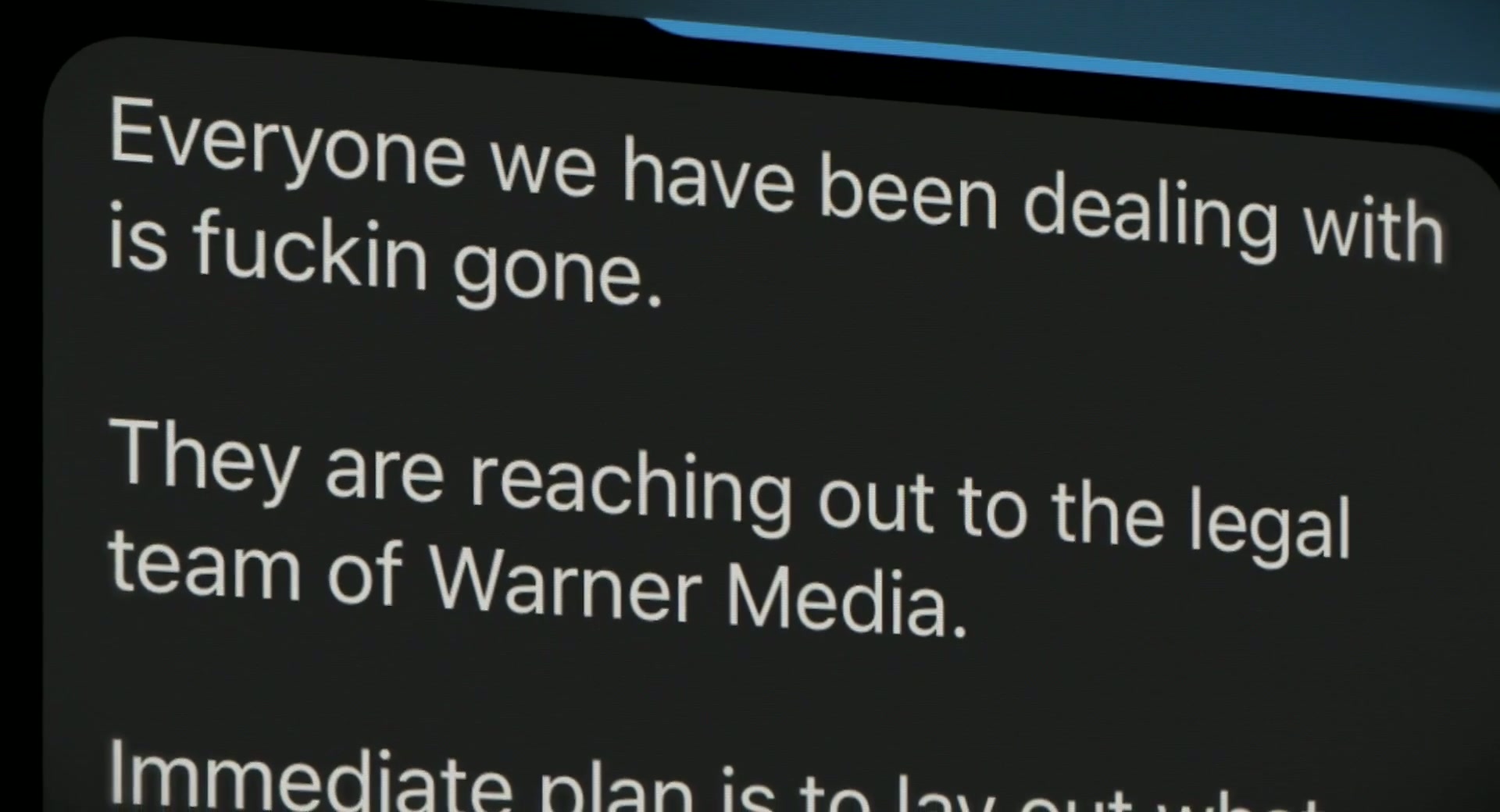 We had screenshotsof text messages that weresupposed to have been ...