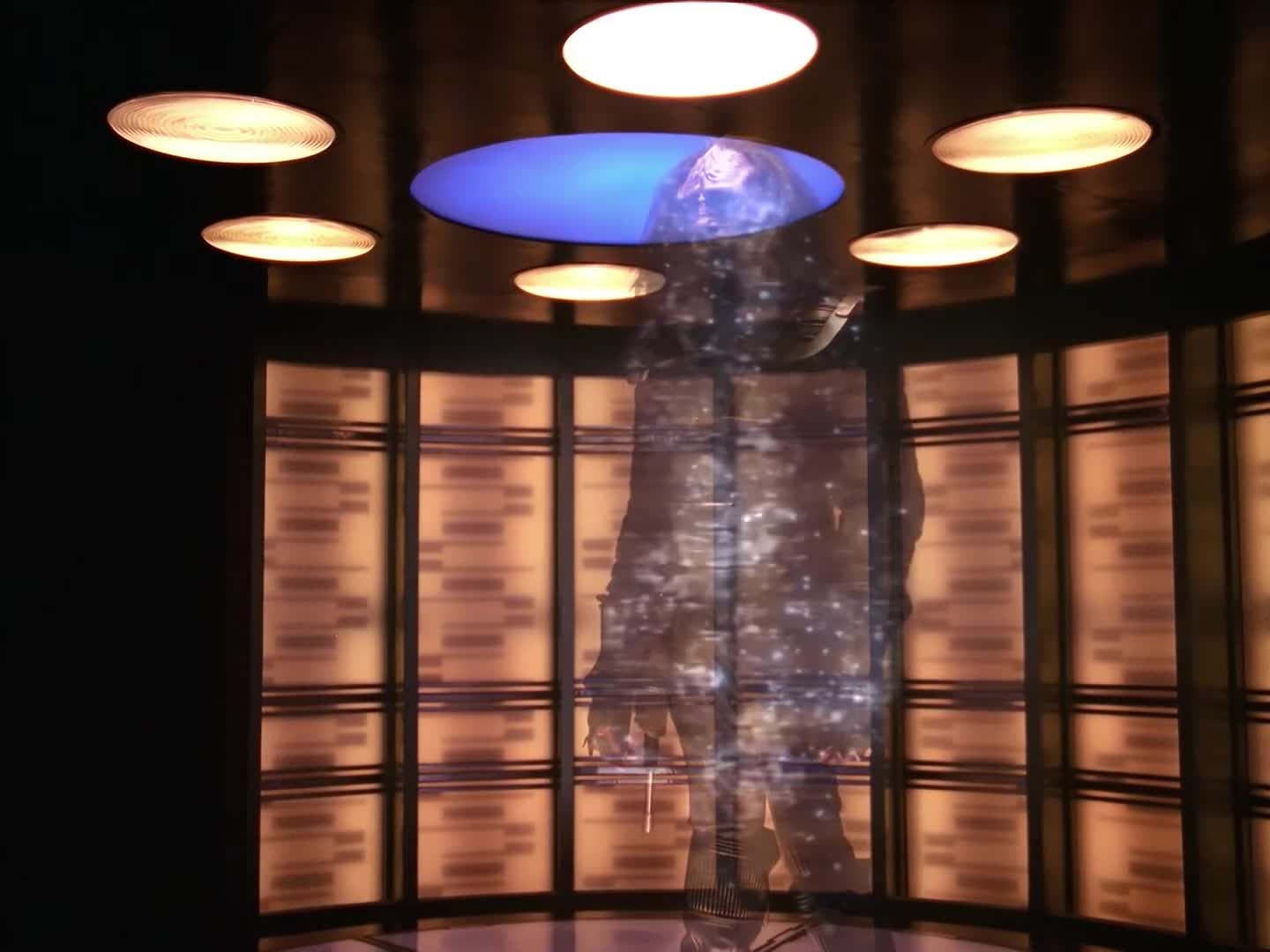 "Welcome aboard the Enterprise,commander. I'm Captain Picard. This is ...