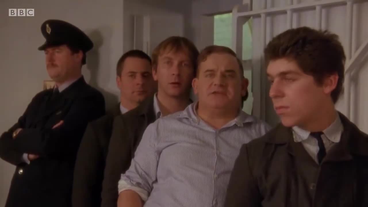 "What's the 'old up Fletch? It's the defrocked dentist havin' a go at ...