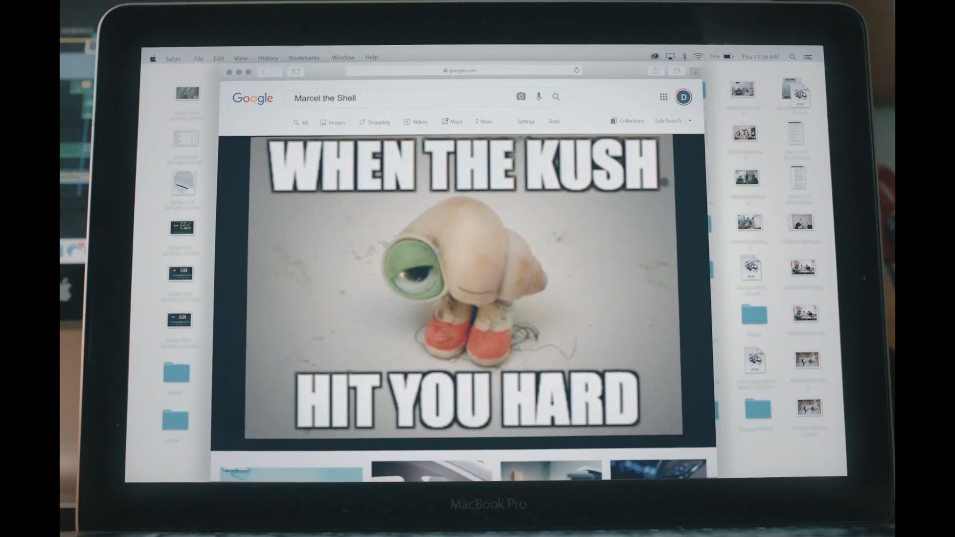 When the kush hit... Kush? What is kush? - Marcel the Shell with Shoes ...