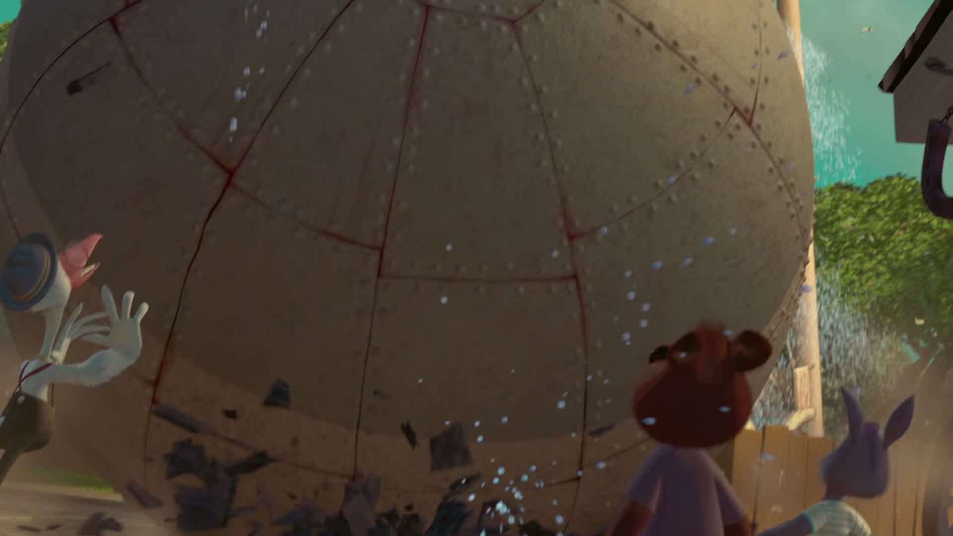 - Whoa!- Aaah! Look out! Take cover! - Chicken Little | Clip.Cafe