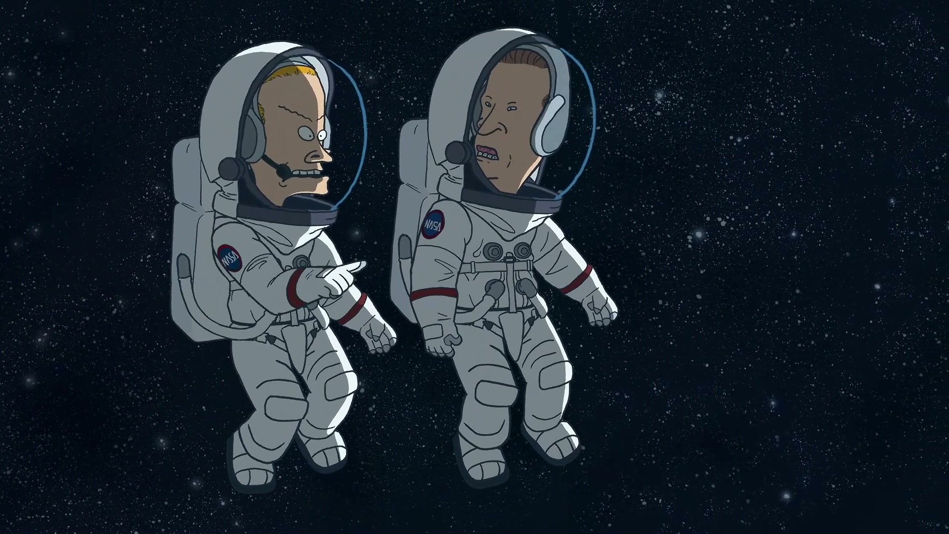 "Whoa! Um, Butt-Head? What is that thing? It feels like sucking us in ...
