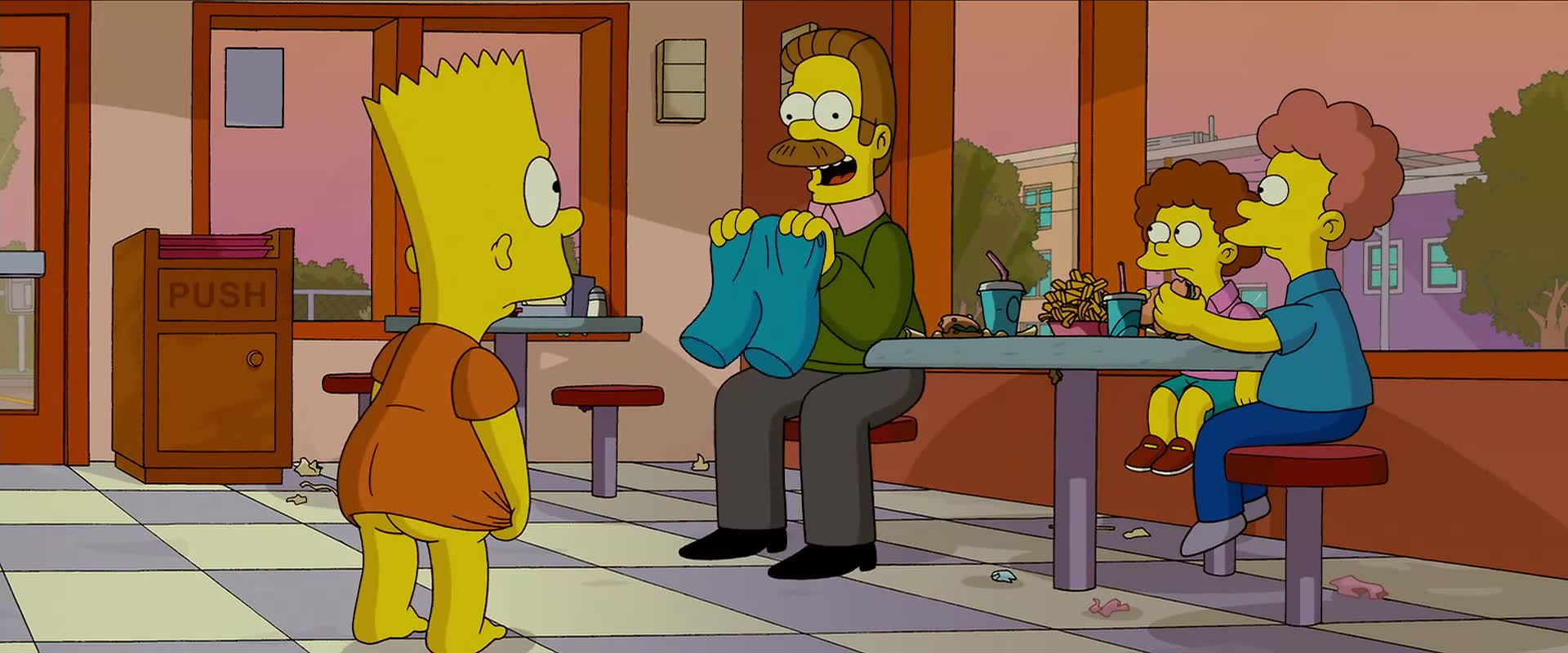Why are you helping me? I'm not your kid. - The Simpsons Movie | Clip.Cafe