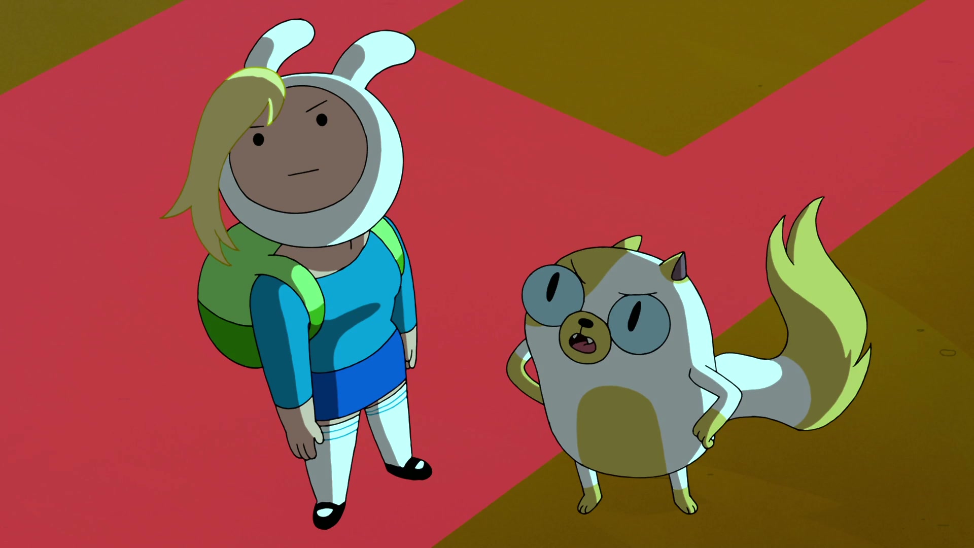 Yeah, our worlddoesn't look like that at all. - Adventure Time: Fionna ...