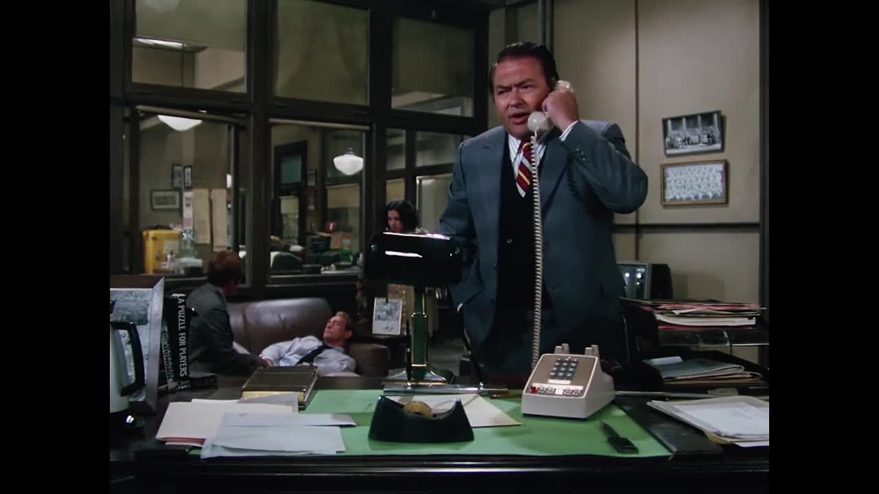 "Yes? Hello. Oh, uh, no, Father, youcan't talk to him right now. Yes ...