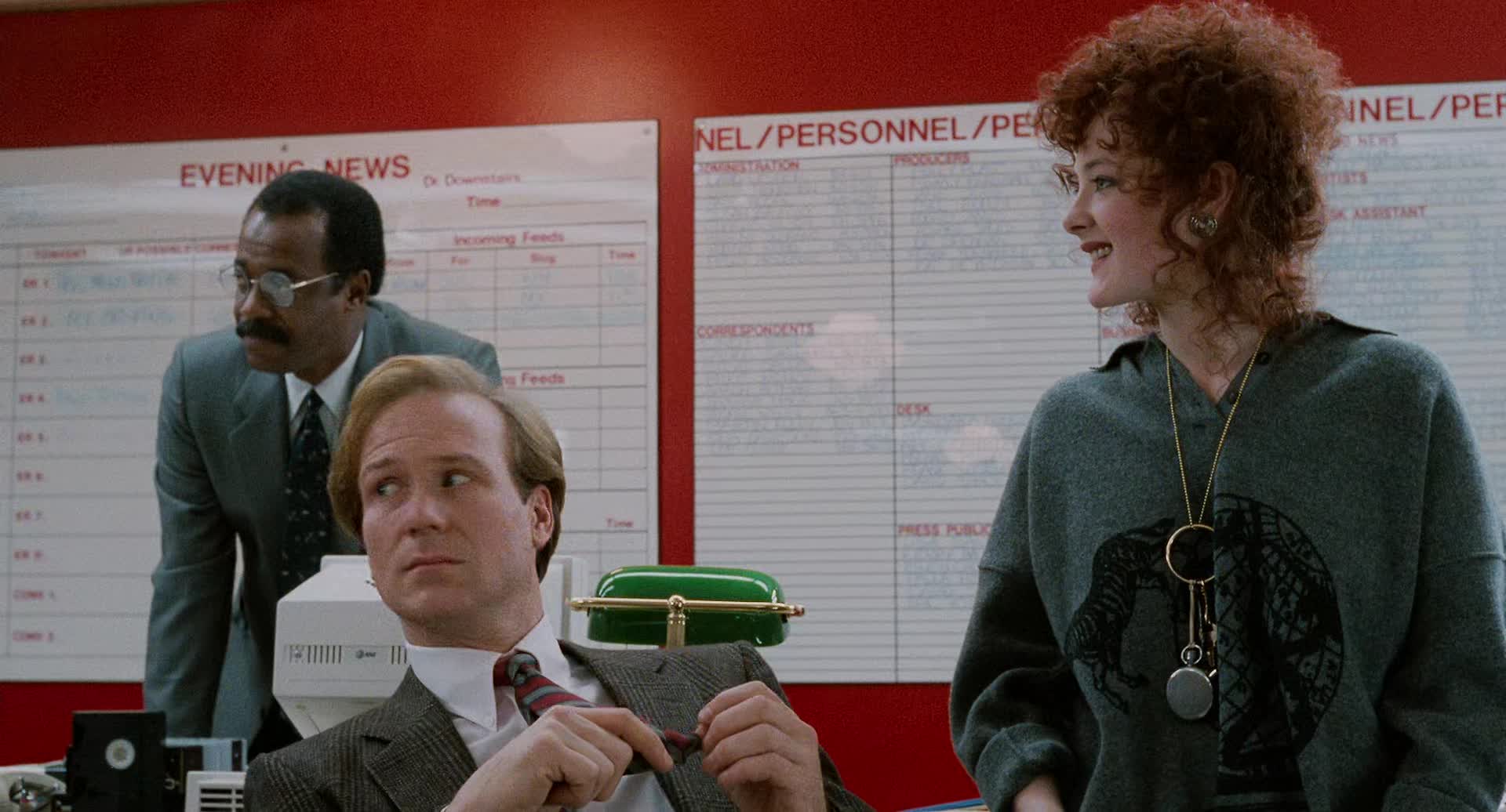 Let's never forget, we're the real story, not them. - Broadcast News ...
