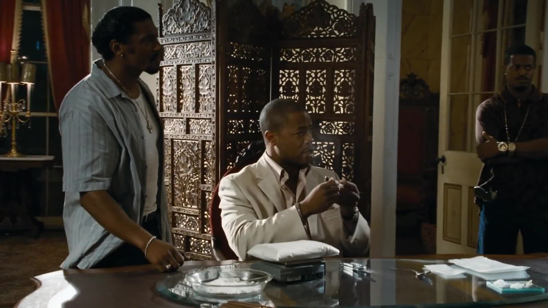 You eatin' this shit? Hey, Midget. Light the Caucasion's swag. - Bad ...