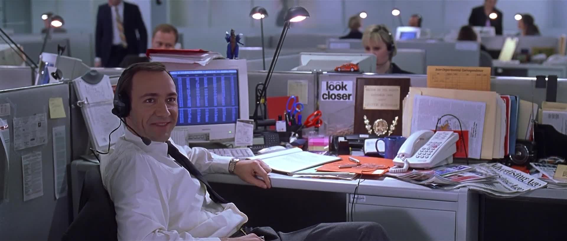 Got a minute? For you, Brad, I've got five! - American Beauty | Clip.Cafe