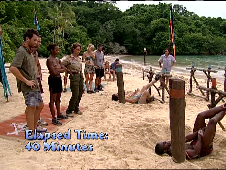 "You guys feeling the bugscrawling around you, coming out of the sand ...