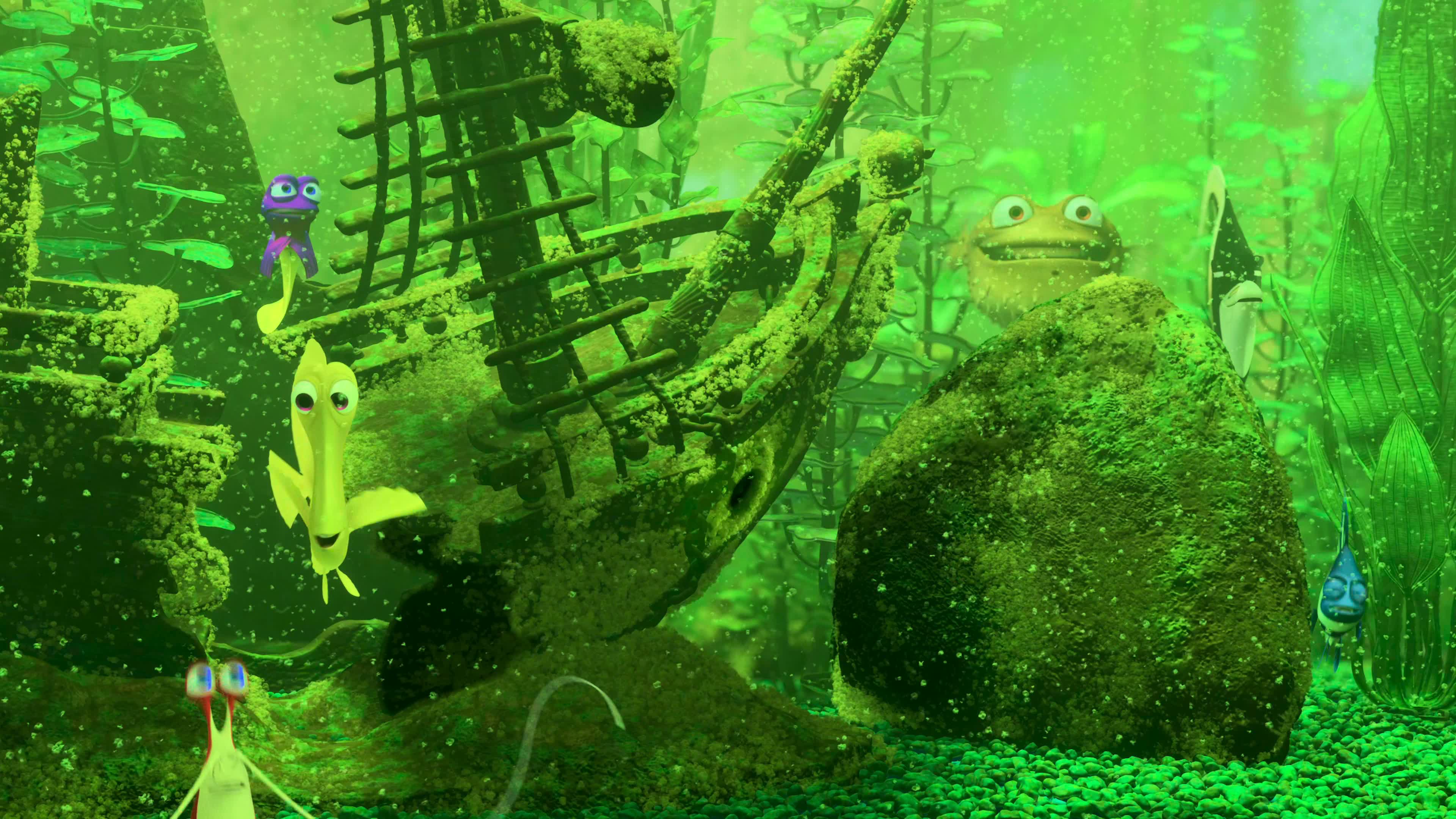 You hear that, Sharkbait?- Yay! He's going to clean the tank! - Finding ...