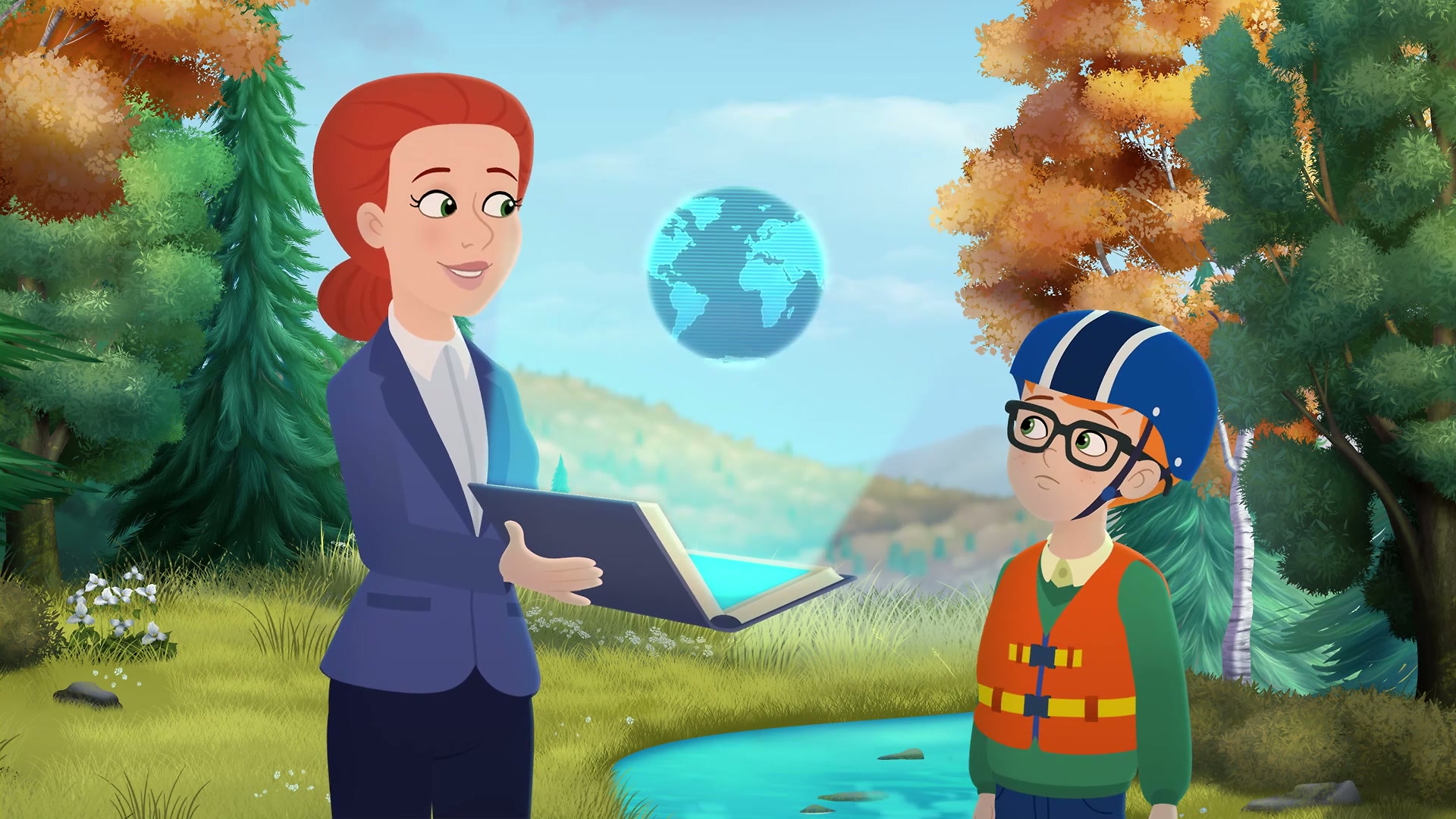 You see, the map is flat,but the Earth is not. - The Magic School Bus ...