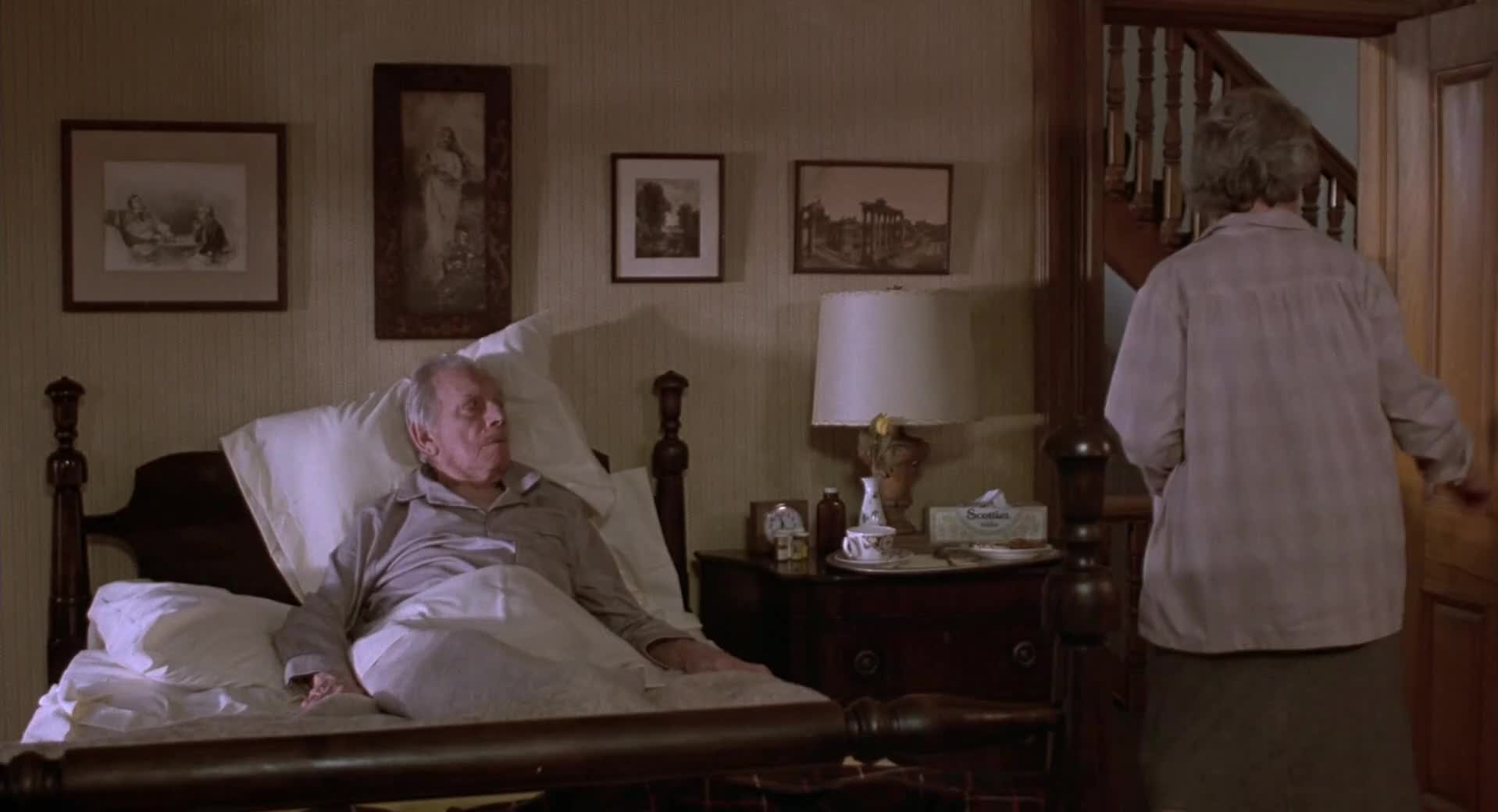 You're a stubborn old mule,John Jaffrey. But I love you. Drink your tea ...