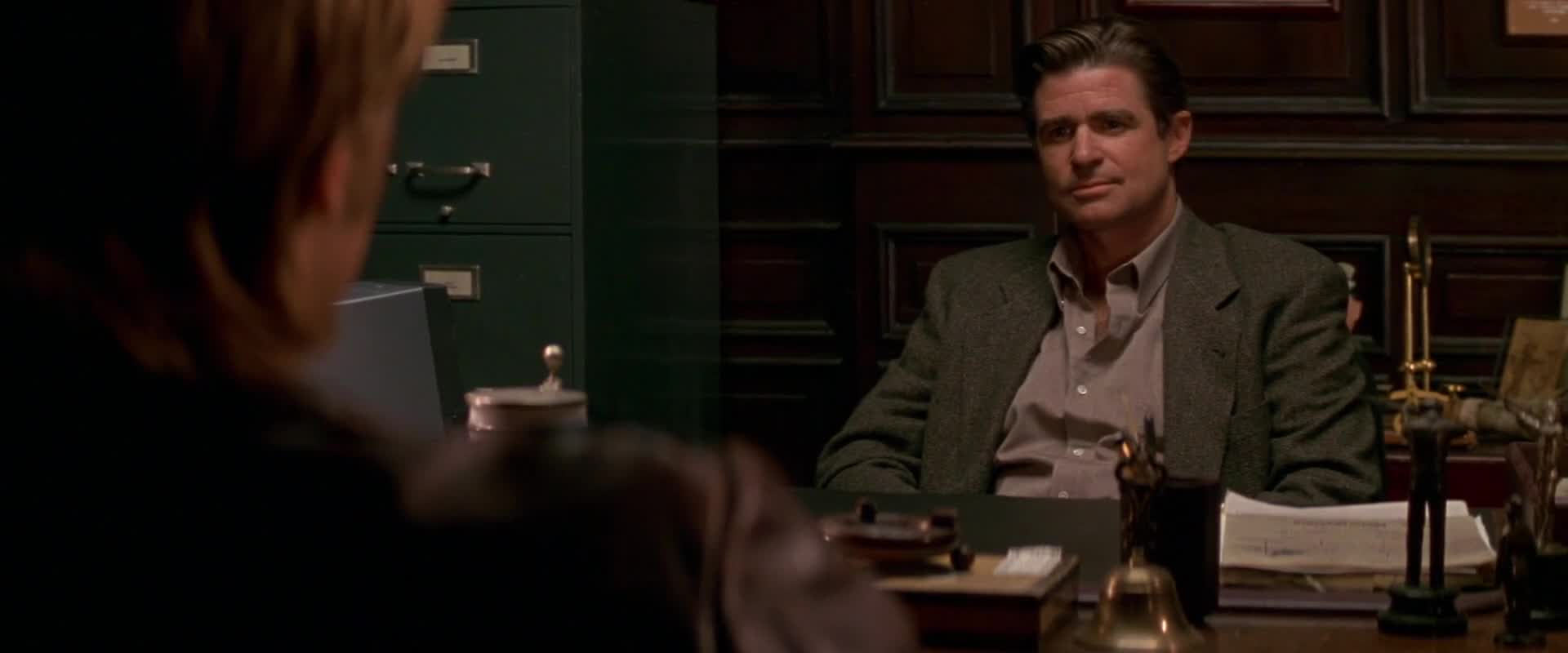 You're a stupid man, Mr. Burke. You only see me standing between you ...