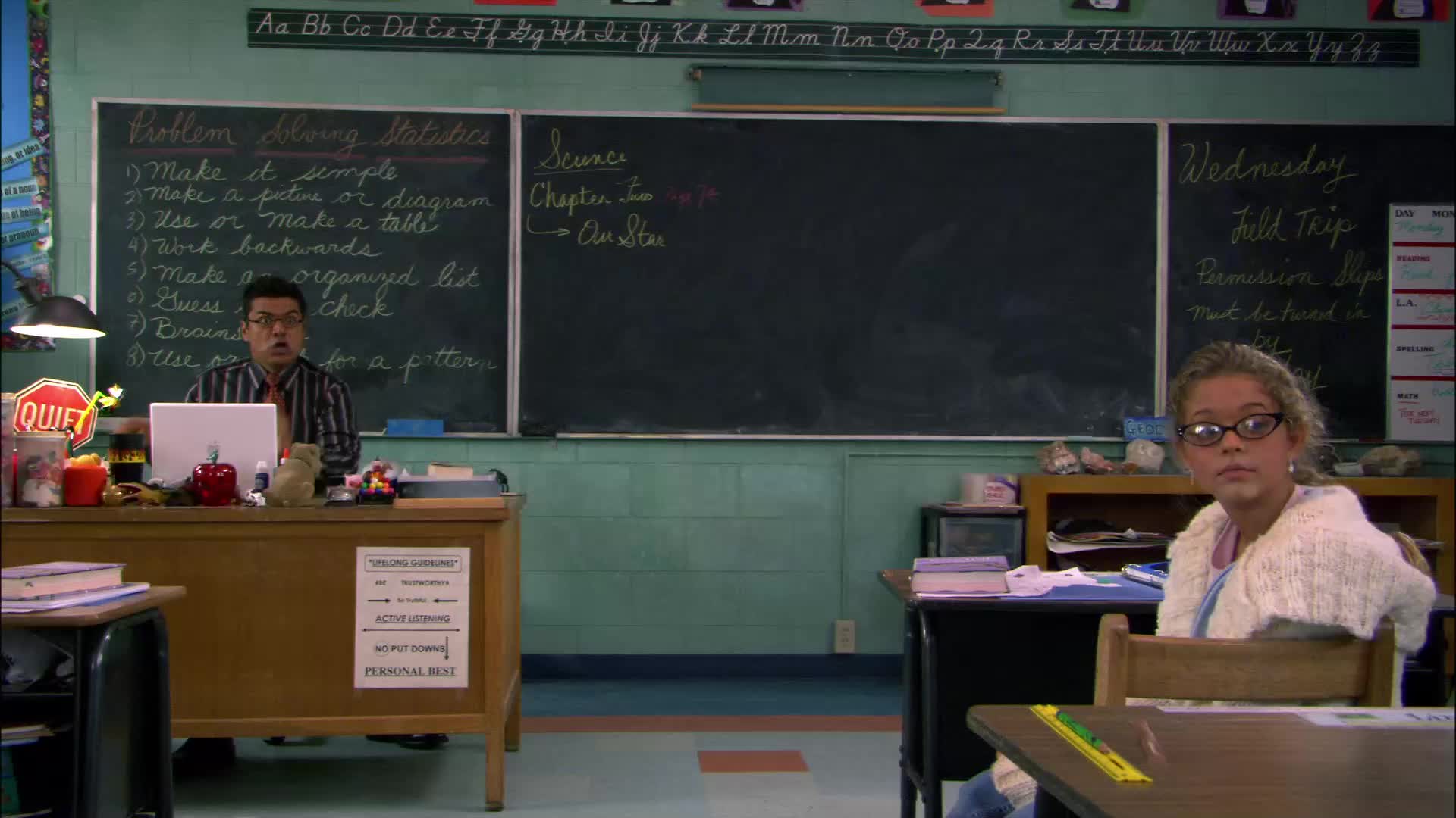 You're in my class, not the other way around! I know everything, and ...