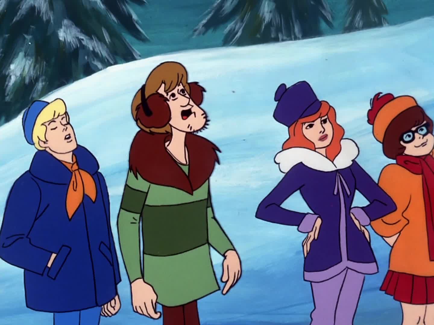 Zoinks! It's the snow ghost! And he's trying to throwScooby off the ...