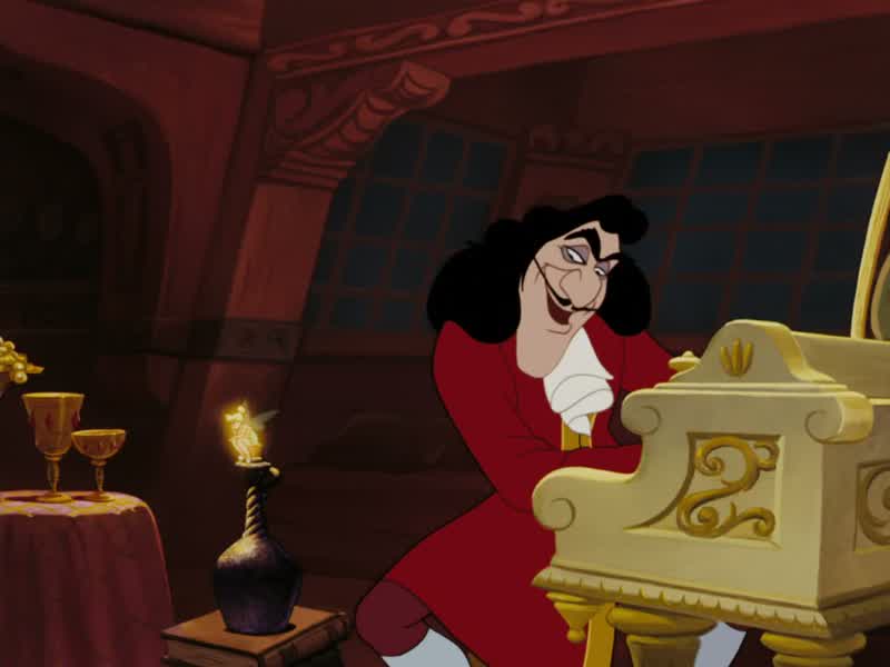 "Yes, Miss Bell, Captain Hook admits defeat. Tomorrow, I leave the ...